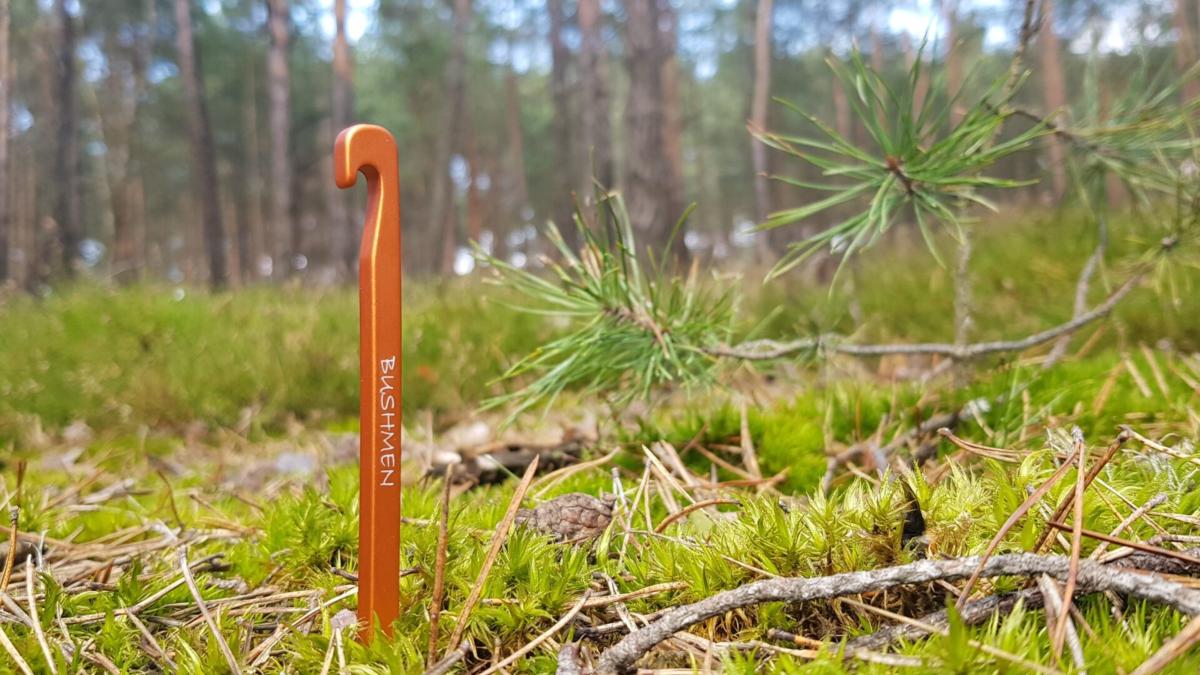Piquets Aluminium Ultralight Nail Peg - 6pack - Bushmen - Pyrene Bushcraft